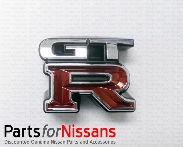 GENUINE JDM NISSAN Skyline R34 GT-R "GTR" Front Grille Emblem Badge OEM ...