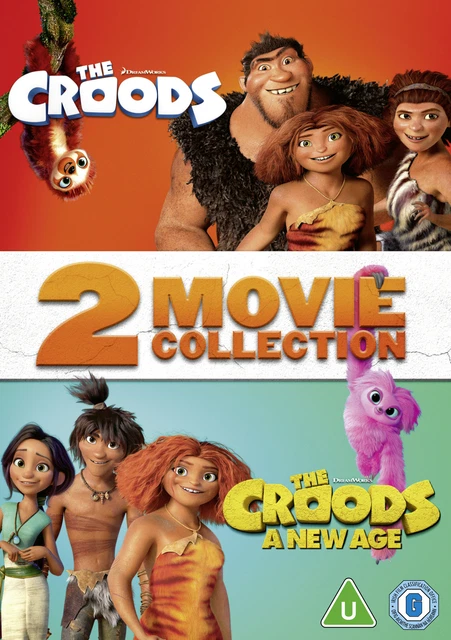 THE CROODS: 2 Movie Collection (DVD) Nicolas Cage Emma Stone Ryan ...