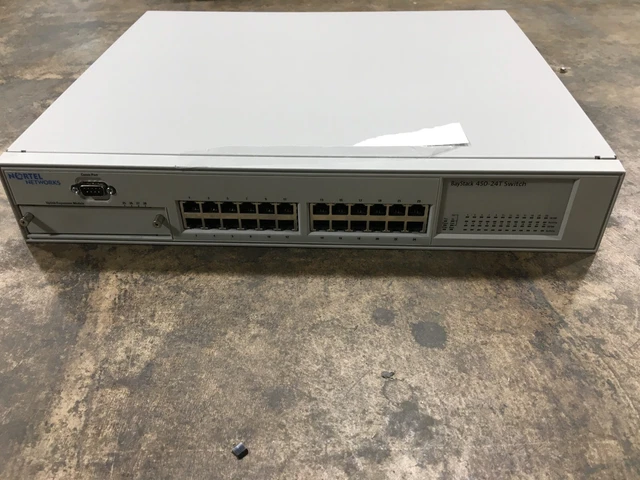 NORTEL BAY NETWORK BayStack 450-24T Switch Model AL2012A14 $25.00 ...