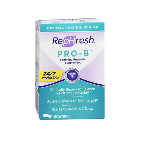 REPHRESH PRO-B PROBIOTIC Feminine Supplement 30 Caps By Rephresh £38.28 ...