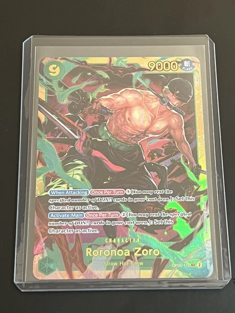 ONE PIECE RORONOA Zoro OP06-118 SEC Secret Rare Wings Of The Captain ...