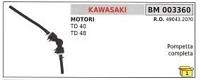 POMPETTA COMPLETA MISCELA benzina KAWASAKI TD40 TD48 decespugliatore ...