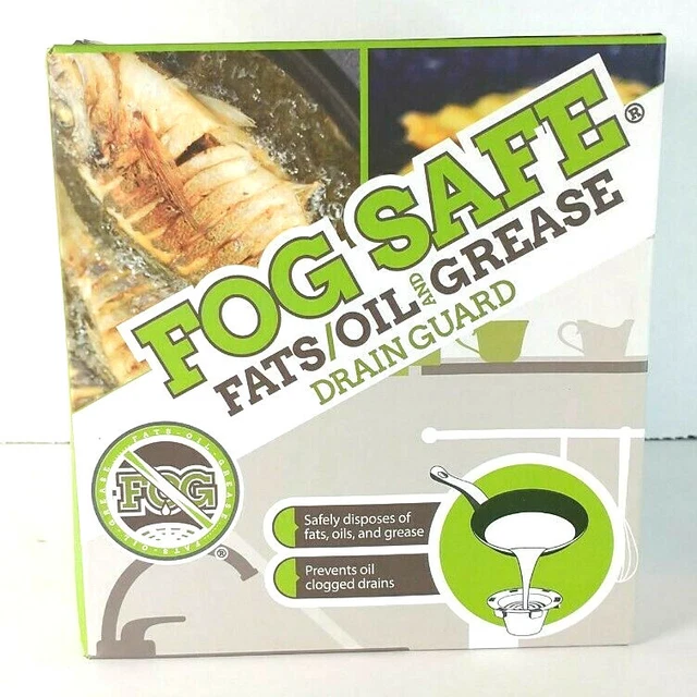 FOG SAFE FATS / Oil And Grease Drain Guards 3 pack NEW SEALED $13.96 ...