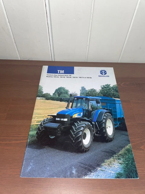 BROCHURE PROSPEKT PROSPECTUS TRACTEUR NEW HOLLAND TM tractor-traktor-john deere EUR 15,50 ...