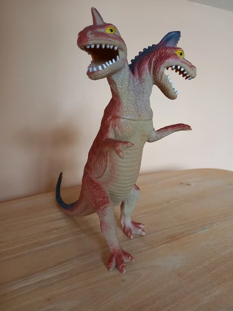 VINTAGE 1980S TWO Headed Monster Dinosaur Kaiju Godzilla unusual £10.00 ...