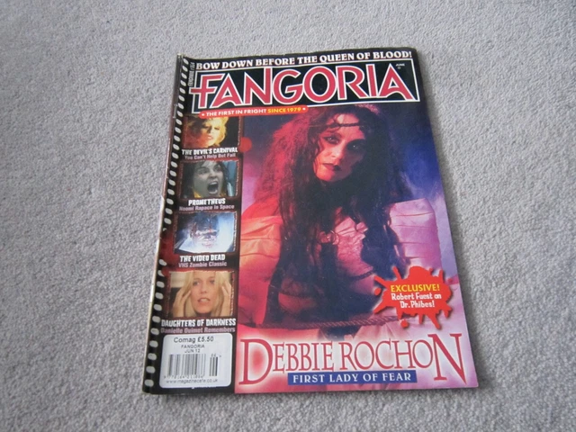 VINTAGE ISSUE FANGORIA horror magazine issue 314, Debbie Rochon,1st ...