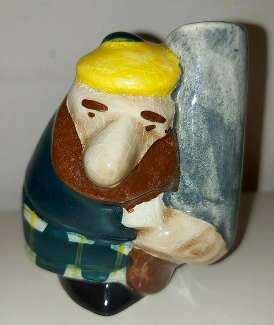 VINTAGE SCOTTISH POTTERY Figure - The Caber Tosser by Marlaw Hamilton £ ...