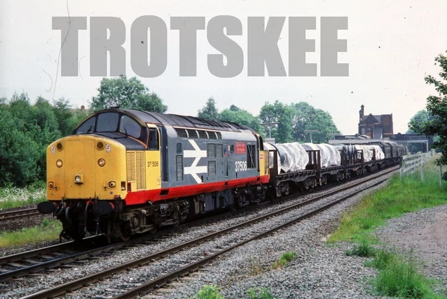 35MM SLIDE BR British Railways Diesel Loco Class 37 37506 Water Orton ...