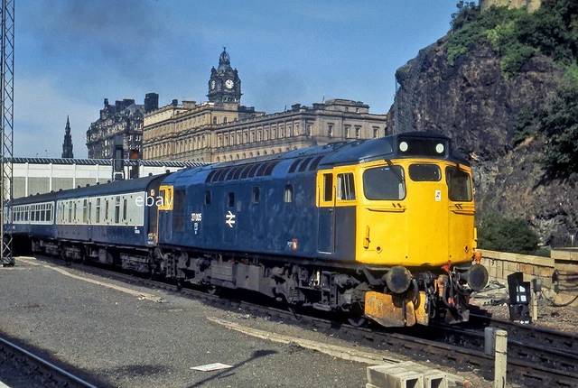 ORIGINAL 35MM SLIDE BR Diesel Class 27 no.27005 Edinburgh Wav +rights ...