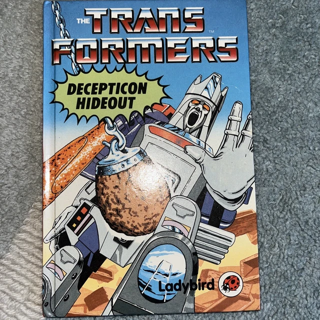 TRANSFORMERS VINTAGE G1 Ladybird Books Rare Decepticon Hideout Great ...