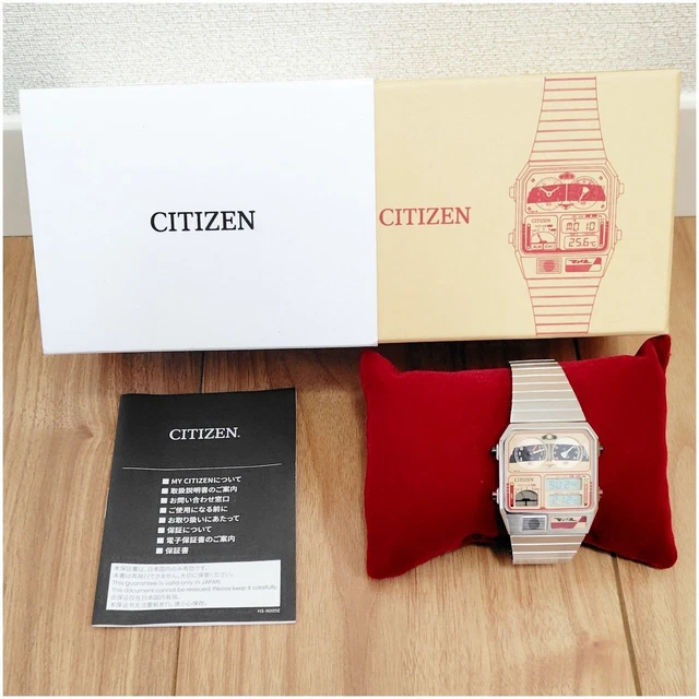 CITIZEN ANA-DIGI TEMP JG2149-63W Limited Edition Hitachi 10Bar Solar ...
