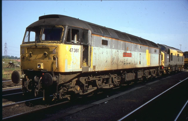 35MM ORIGINAL RAILWAY Colour Slide of Class 47 47361 at Didcot .(341) £ ...