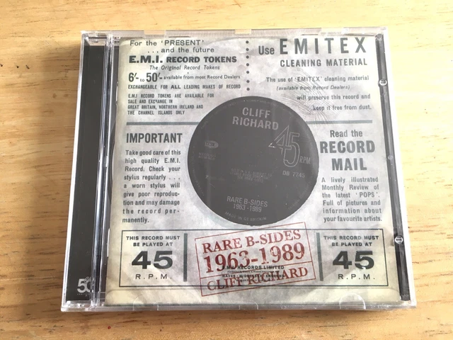 CLIFF RICHARD - Rare B-Sides 1963-1989 (2008) CD New Sealed Unopened £8 ...