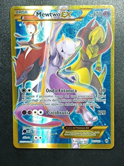 POKÉMON CARTA MEWTWO Ex gold - vintage - turboblitz 163/162 - ITA 🎁🎁🎄 ...