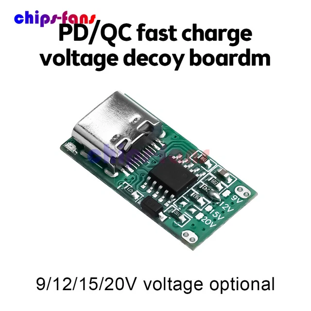 TYPE-C 5A PD/QC Quick Charge Fast Charging Board USB Boost Circuit DC ...