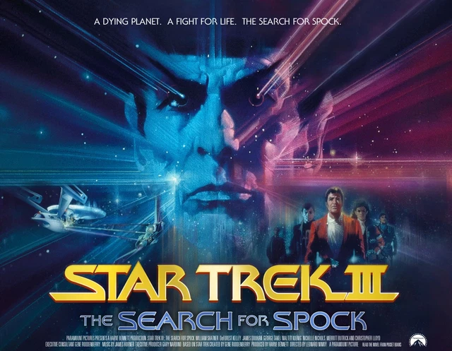 STAR TREK III SEARCH FOR SPOCK 1984 quad poster print 30x40" William ...