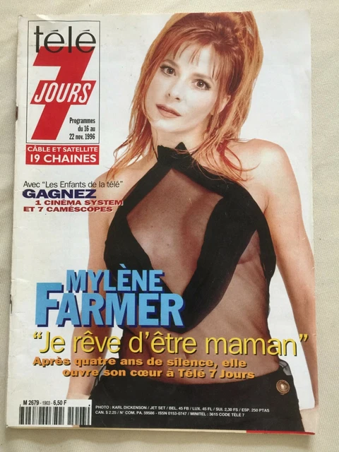 TELE 7 JOURS N°1903 11/96 Mylene Farmer EUR 10,00 - PicClick FR