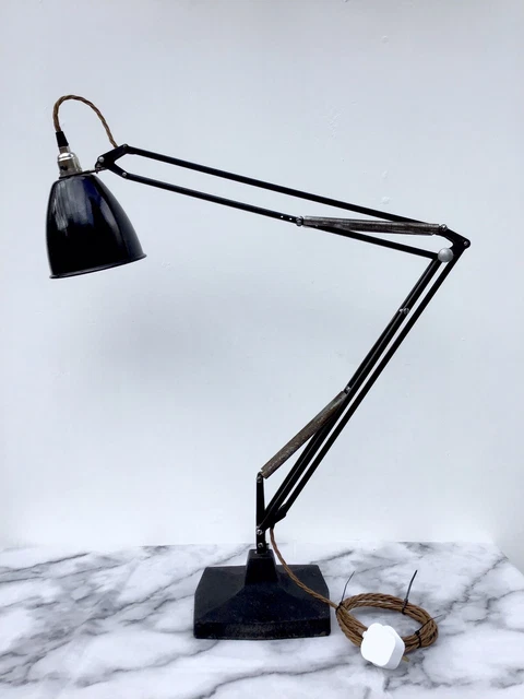 VINTAGE HERBERT TERRY Anglepoise Lamp 1209 With Early Bakelite Shade ...