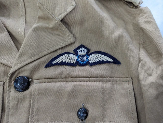 1944 WW2 AUSTRALIAN Air Force AIF uniform officer tropical desert ...