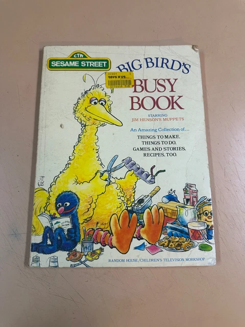 BIG BIRD'S BUSY Book by Sesame Street Frith Lerner Jim Henson 1975 £52. ...