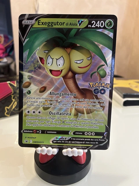 CARTA POKEMON EXEGGUTOR V SWSH225 JUMBO Holo Black Star Promo Near MINT ...