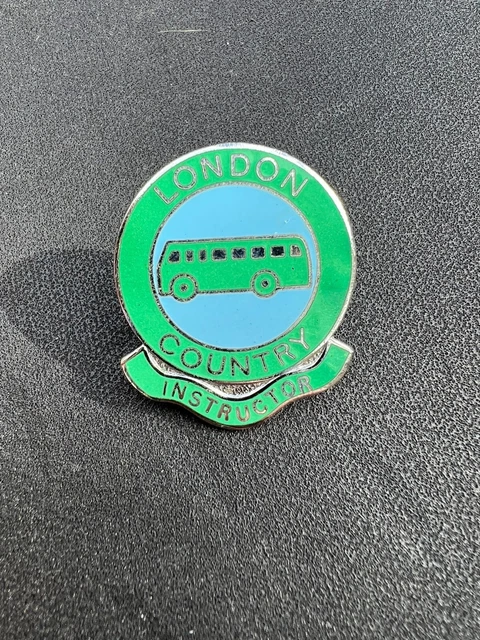LONDON COUNTRY BUS Coach Instructor Lapel Jacket Uniform Hat Cap Enamel ...