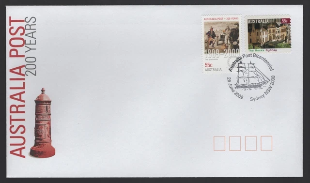 2009 AUSTRALIA POST 200 Years Bicentennial APO FDC $3.95 - PicClick AU
