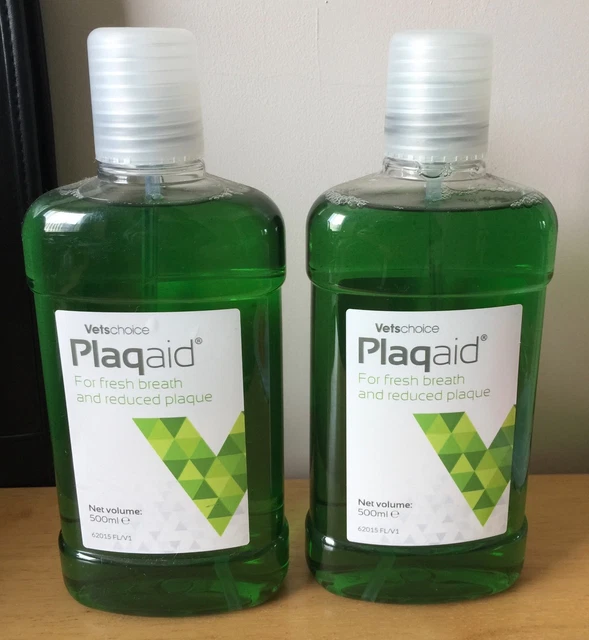VETSCHOICE PLAQAID WATER Additive for Dogs & Cats 500ml x 2 £3.84 ...