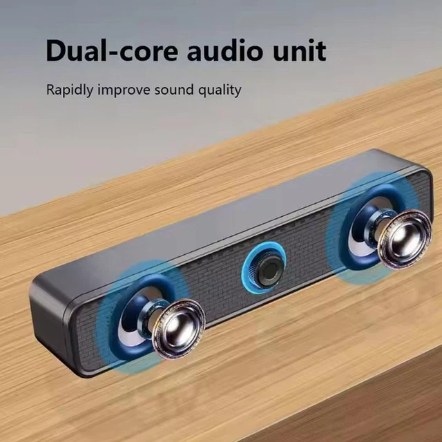 +EXCEPTIONAL SOUND QUALITY Long Wired BLTH Small Speaker with Double ...