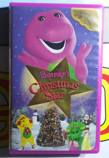 BARNEY VHS VIDEO Tape 2002 Barneys Christmas Star Sing Along Holiday ...