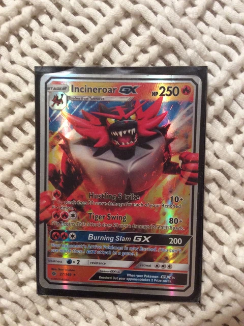 POKÉMON KARTE Incineroar GX 2017 HP 250 selten Sammler Sammlerkarte ...