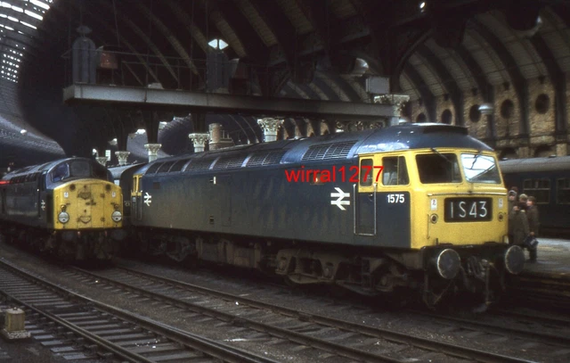 ORIGINAL RAILWAY SLIDE Class 47 1575 at York £3.99 - PicClick UK