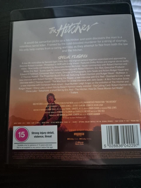 THE HITCHER 4K UHD Blu-Ray Second Sight £19.36 - PicClick UK