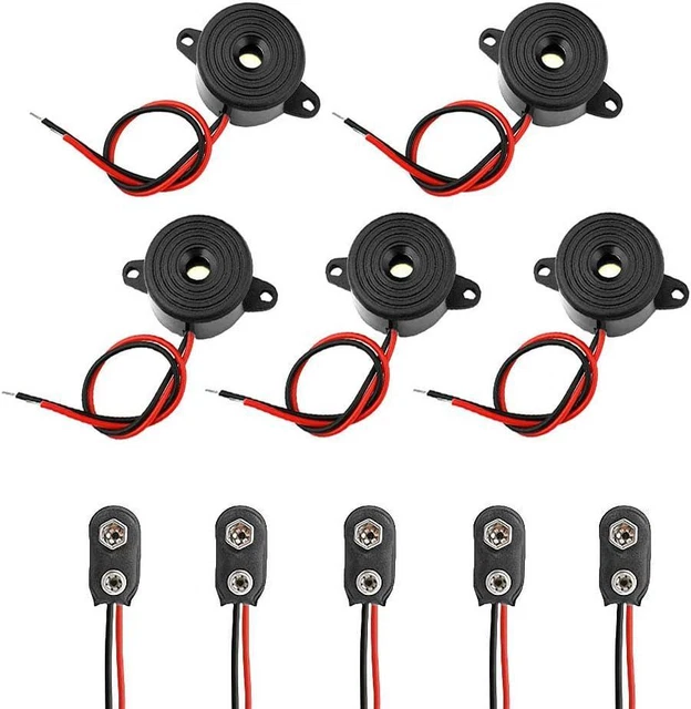 5 PCS ELECTRONIC Buzzer Alarm Active Piezo Buzzer Buzzer Alarm Sounder ...