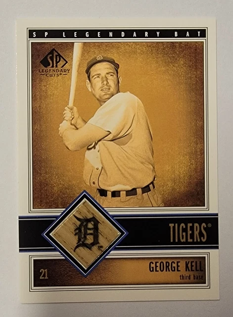 2002 SP LEGENDARY Cuts Game Occasion Bat George Kell Detroit Tigers #B ...