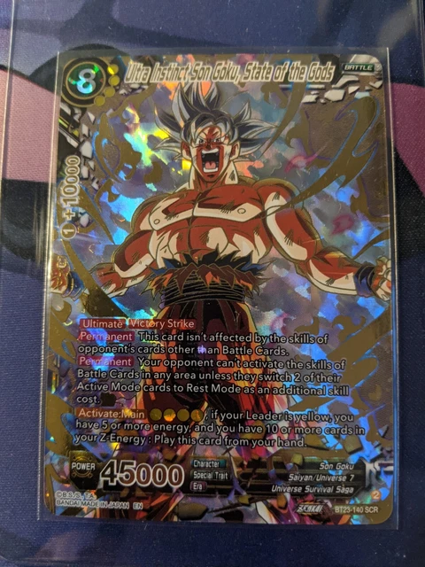 DRAGON BALL SUPER Ultra Instinct Son Goku, State of the Gods BT23-140 ...