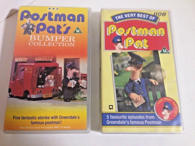BBC POSTMAN PAT Video Cassette Vhs Bumper Collection And Best Of £5.00 ...