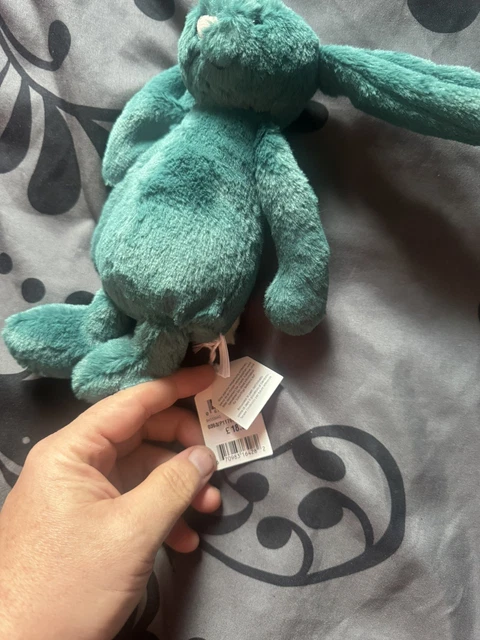 GENUINE JELLYCAT LITTLE Bashful Teal Bunny - BNWT £27.72 - PicClick UK