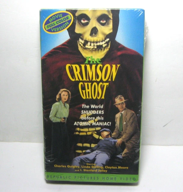 THE CRIMSON GHOST VHS Full Color Movie Version NEW SEALED Horror ...