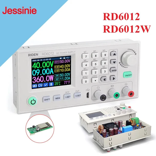 RD6012W CNC DC-DC Step Down Buck Module USB WiFi 60V 12A for ...