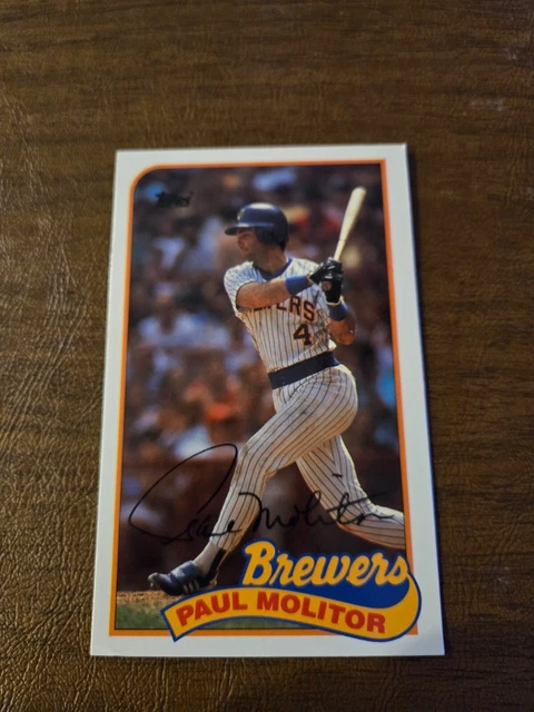 1989 TOPPS BASEBALL Talk/LJN Milwaukee Brewers carte de baseball #153 Paul Molitor EUR 1,84 ...