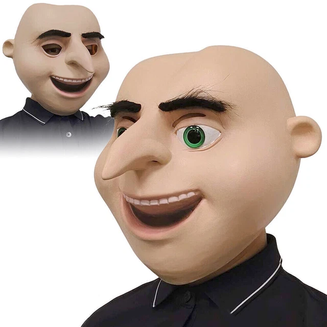 ADULT LATEX DESPICABLE Me Gru Full Head Mask Prank Party Cosplay ...