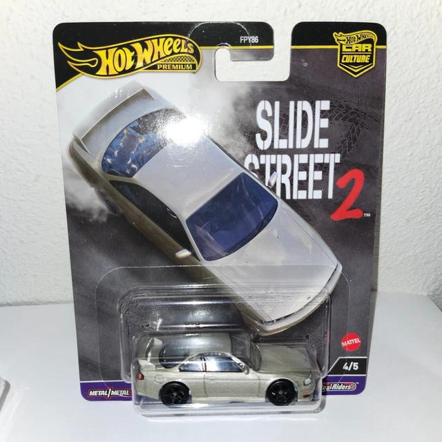 2024 HOT WHEELS Premium Car Culture Slide Street 2, Nissan 240sx (s14 ...