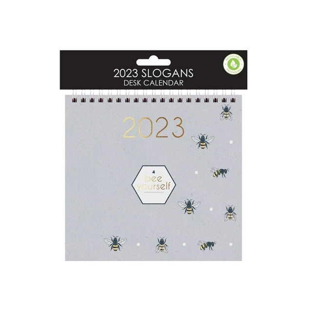 2023 DESK CALENDAR With Inspirational Quotes Slogans Month To View Flip ...