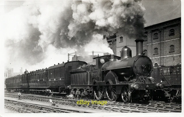 PHOTO 6X4 RAILWAY Steam Engine 5000 LMS leaving Nottingham London Rd ...