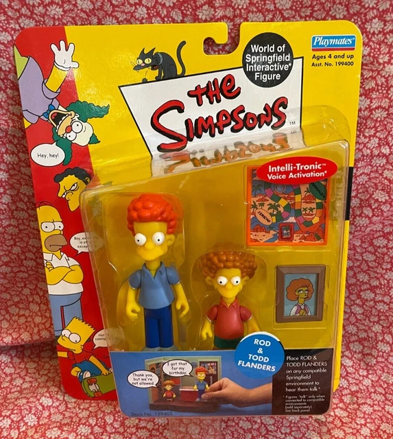 FIGURA PLAYMATES LOS Simpson WOS ROD & TODD FLANDERS Serie 9 Nueva en ...