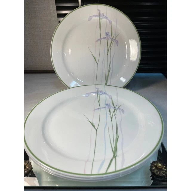 VINTAGE SET OF 4 Shadow Iris Corelle Dinner Plates New $59.00 - PicClick
