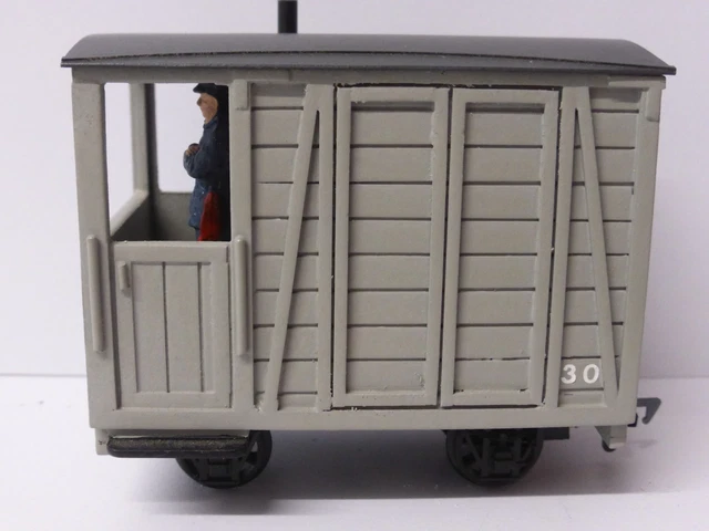 O-16.5 7MM NARROW Gauge Handbuilt Guards Van with 2 Doors and Guard #30 ...