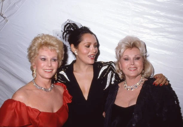 EVA GABOR WITH Barbara Carrera and Zsa Zsa Gabor Circa 1980s Old Photo ...