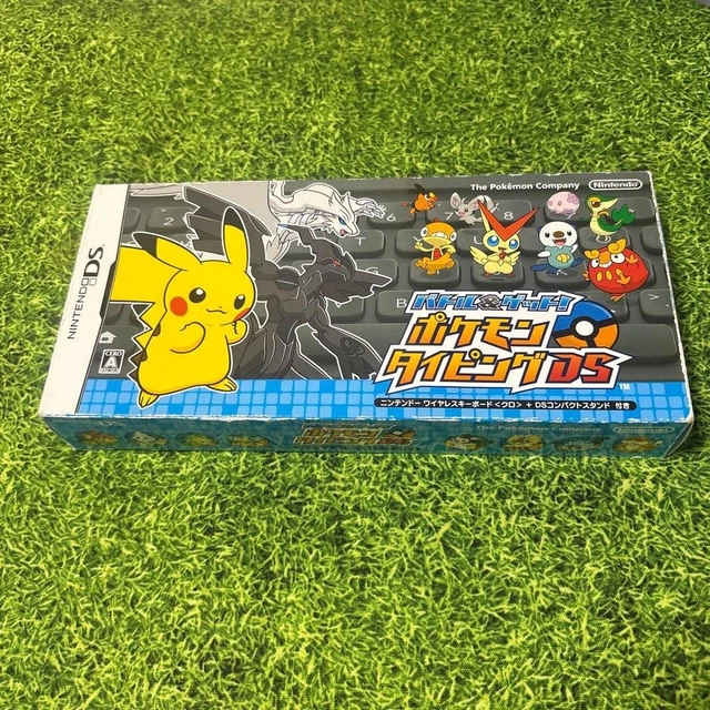NINTENDO POKEMON TYPING DS Black Wireless Keyboard Stand CIB New Unused ...